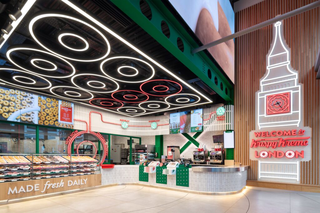 Light Forms Illuminates Krispy Kreme’s Iconic London Location ...